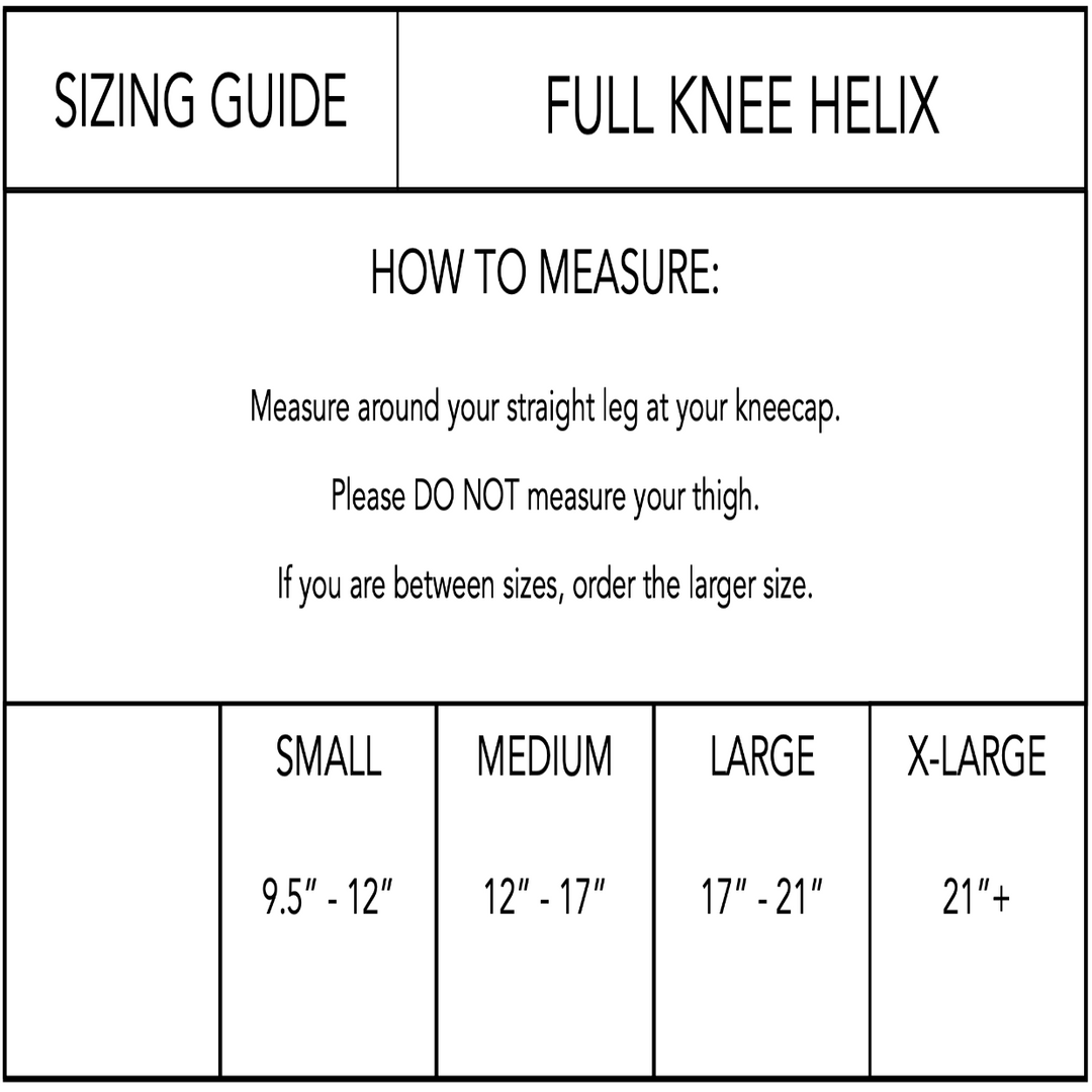 Knee Helix Compression for Sprains, Arthritis, Swelling | body helix